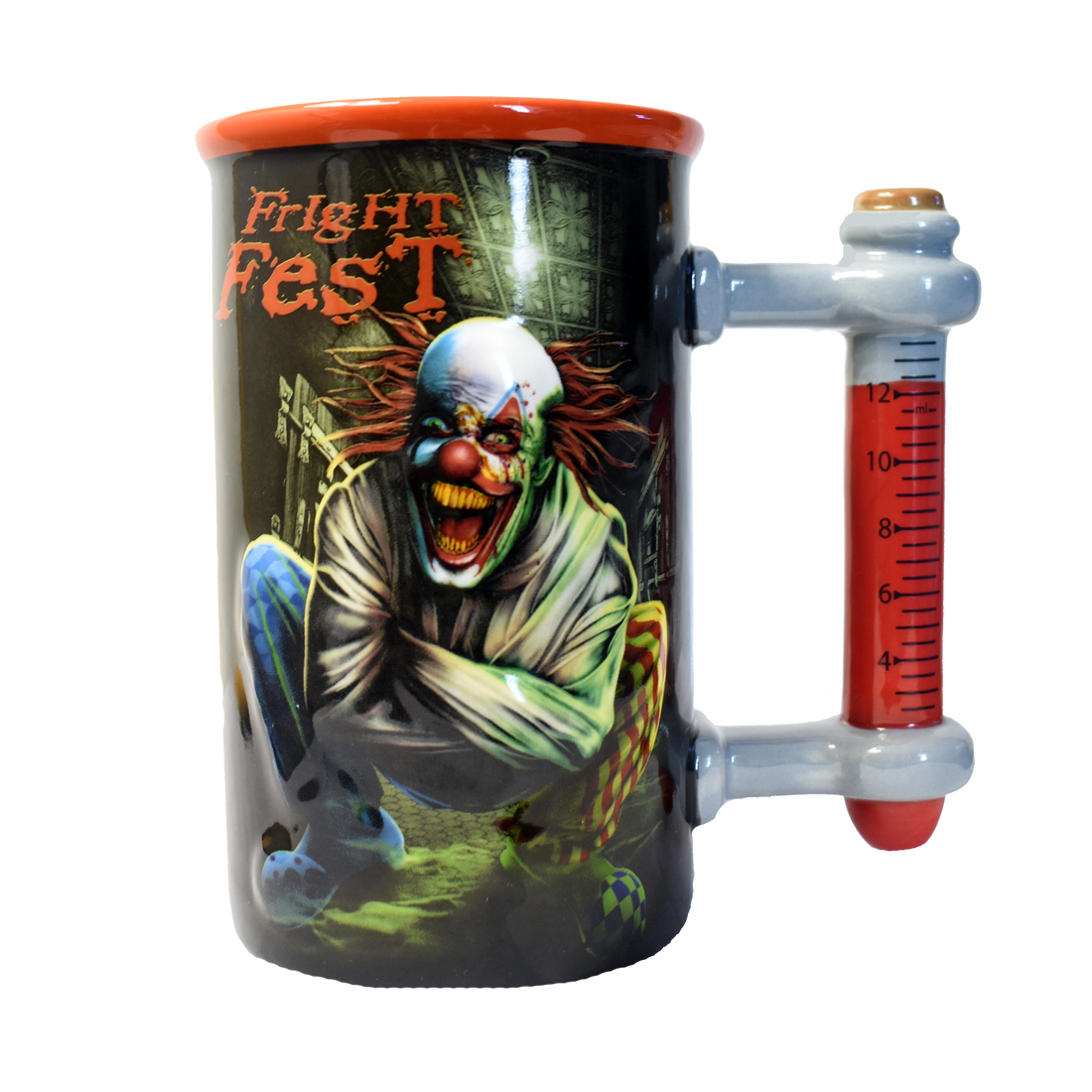 Fright Fest Asylum Clown Mug – Six Flags Merch Store