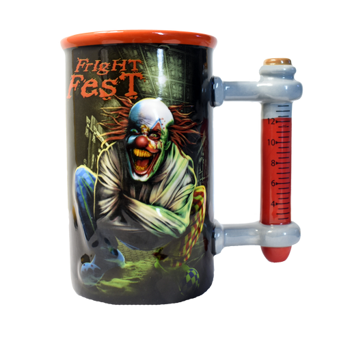 Fright Fest Asylum Clown Mug – Six Flags Merch Store