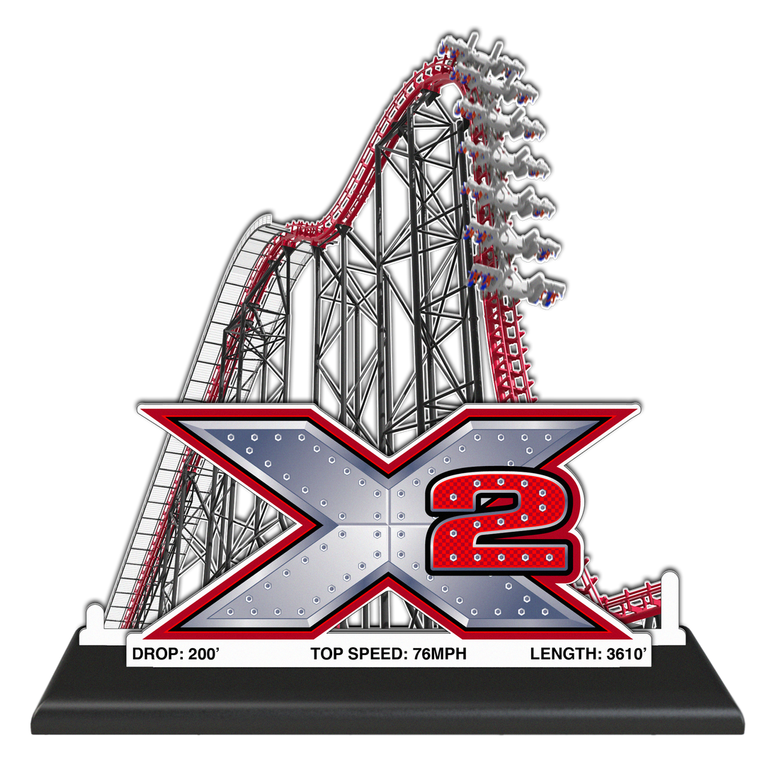 X2 SIX FLAGS MAGIC MOUNTAIN COASTERSCAPES – Six Flags Merch Store